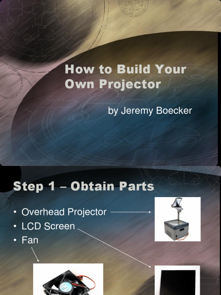 DIY LCD Projector Assembly Guide | PDF | Computers