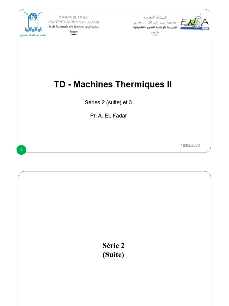 Machines-thermiques-TD - Série-3 - Solution-Avec Compression | PDF | Sciences et mathématiques