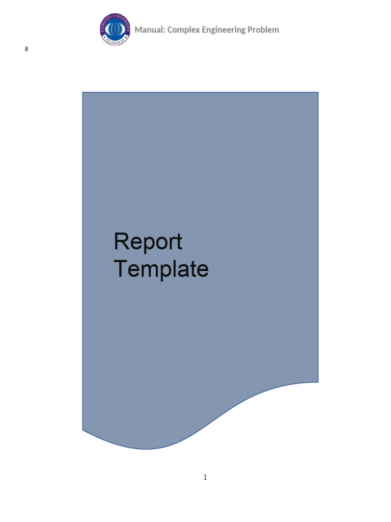 Cep Report Template Pdf 