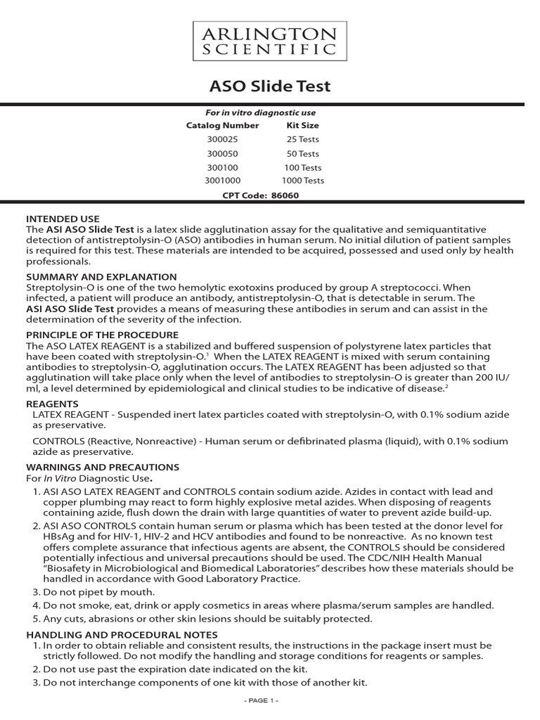 ASI ASO Slide Test | PDF