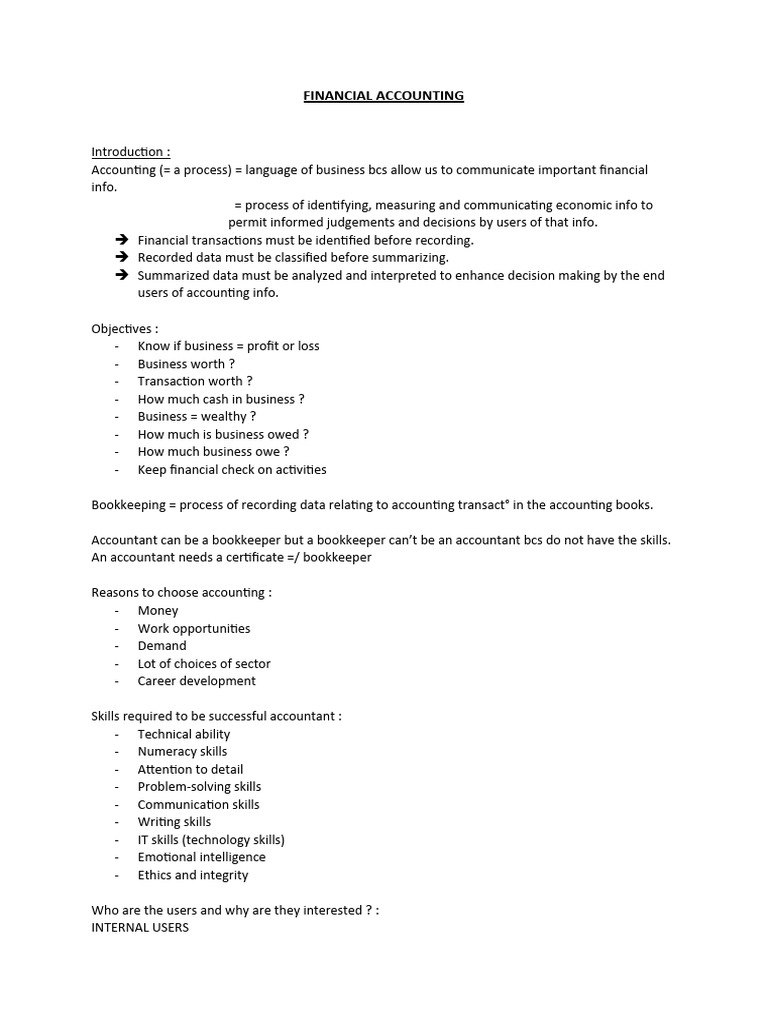 Intro Accounting | PDF
