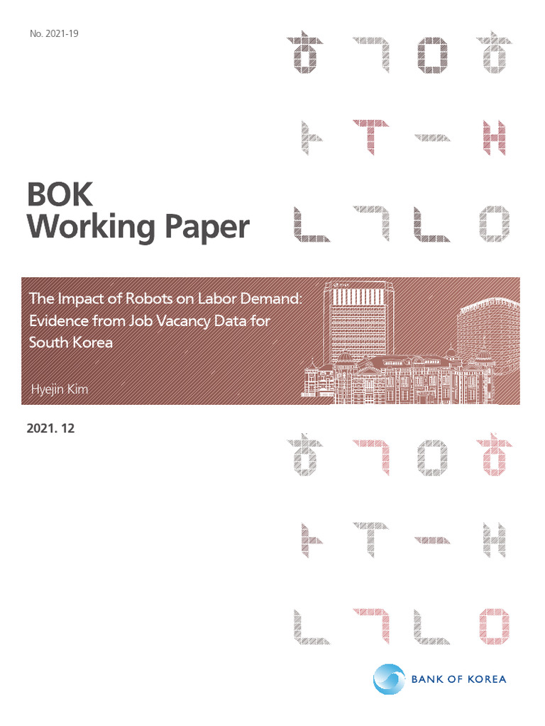 The Impact of Robots On Labor Deman (Kim, 2021) | PDF | Employment ...