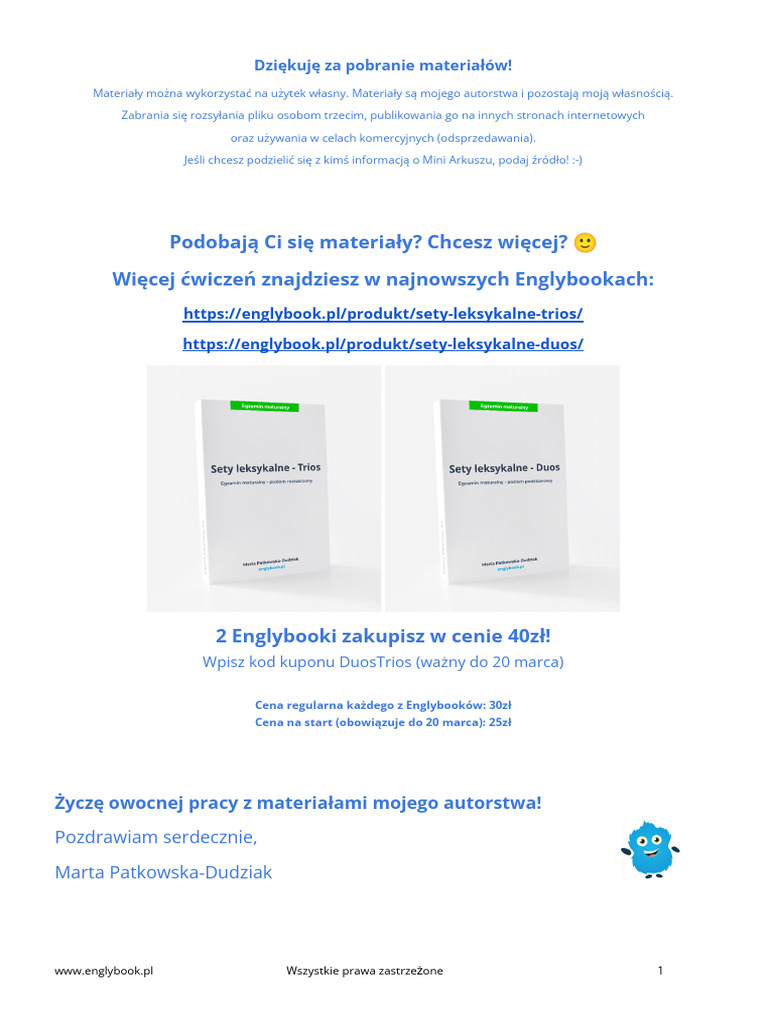 Sety Leksykalne - Duos Engly | PDF