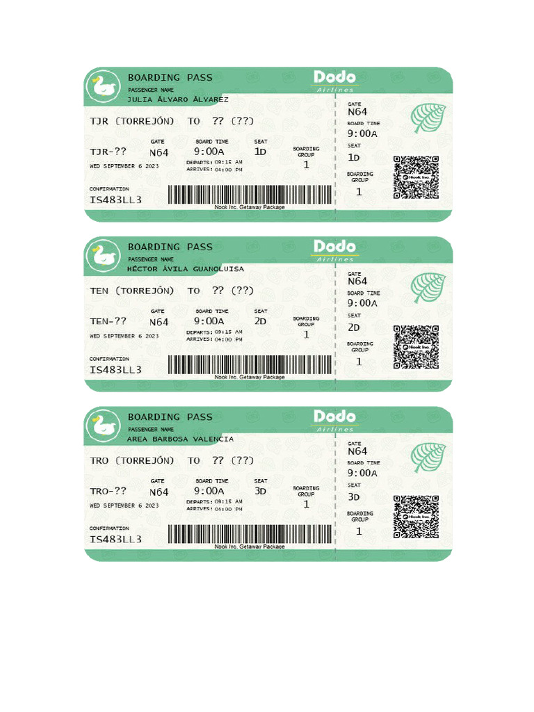 Boarding Pass | PDF