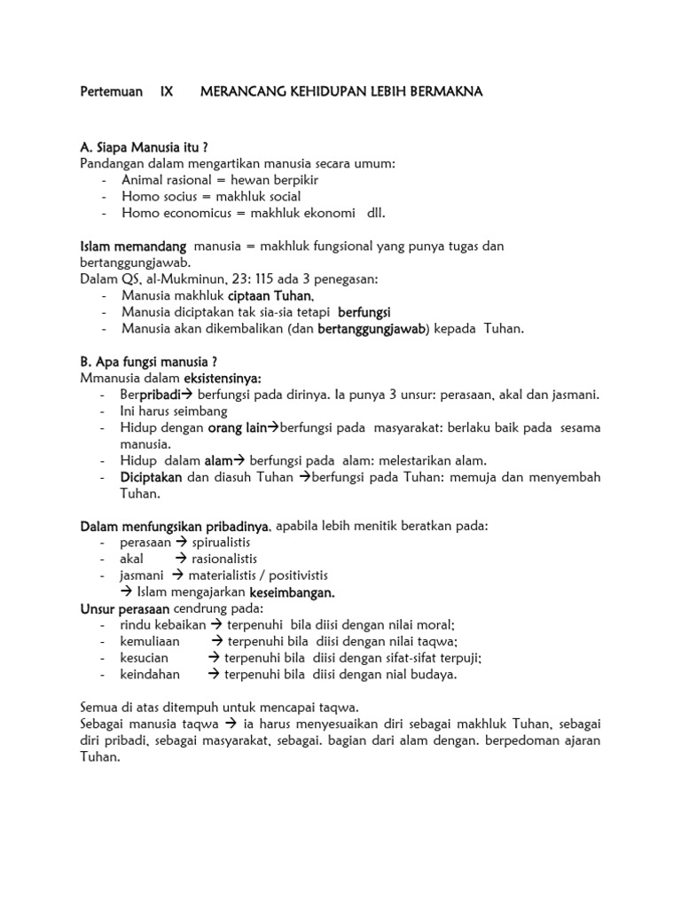 Temu 9 Ibadah | PDF | Filsafat | Sains & Matematika