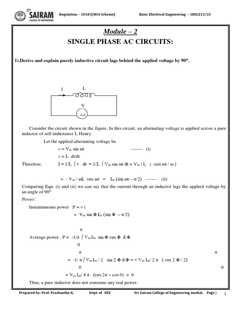 Module 2 | PDF | Electric Motor | Electrical Impedance