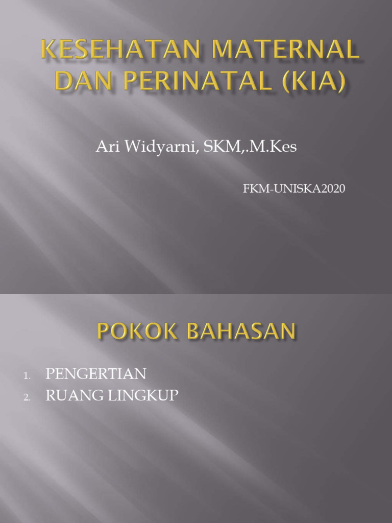 Upaya Kesehatan Ibu dan Anak di Indonesia | PDF | Kesehatan Holistik