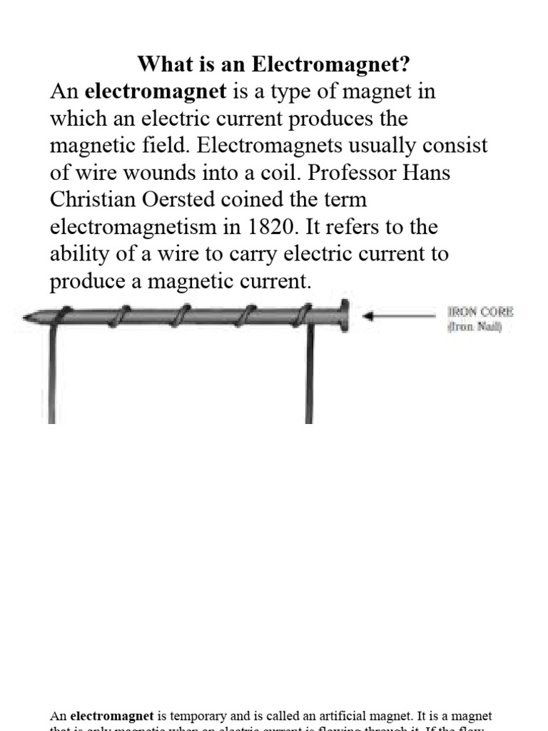 What Is An Electromagnet | PDF | Electric Current | Insulator (Electricity)