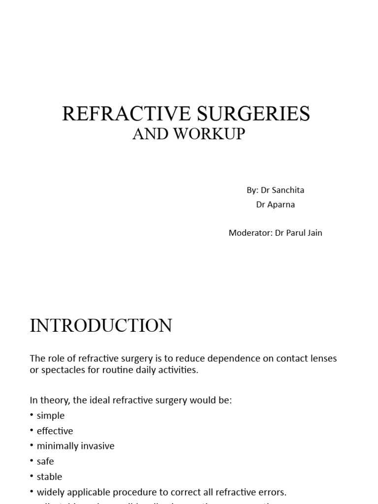Refractive Surgery Final | PDF