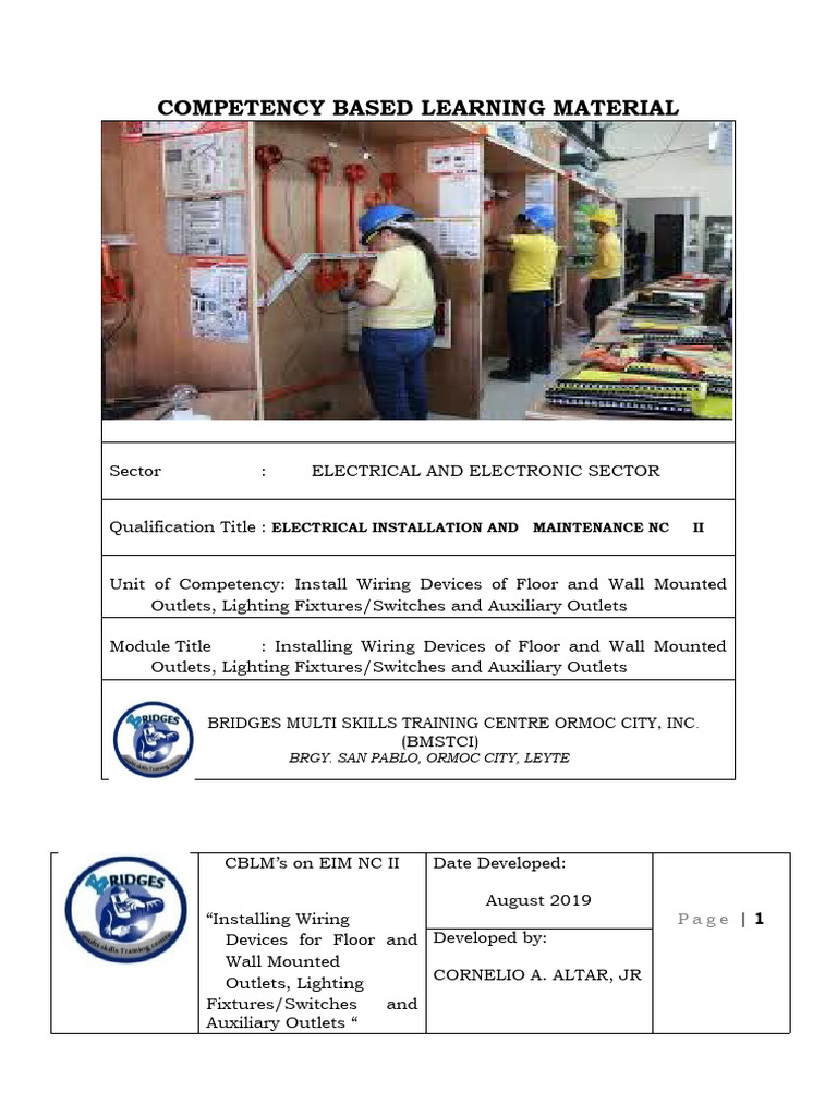 Core 3 Install Wiring Devices For Floor and Wall Mounted Outlets Lighting Fixtures Switches and ...