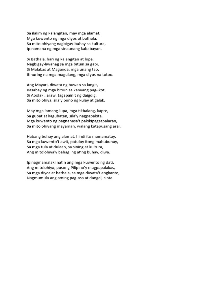 Tula para Sa Filipino | PDF