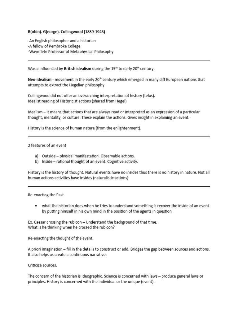 RG Collingwood | PDF