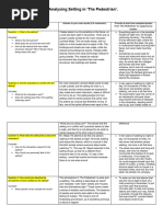 The Pedestrian: Comprehension and Analysis | PDF