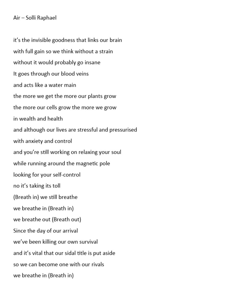 Air - Solli Raphael Annotation | PDF | Self-Improvement