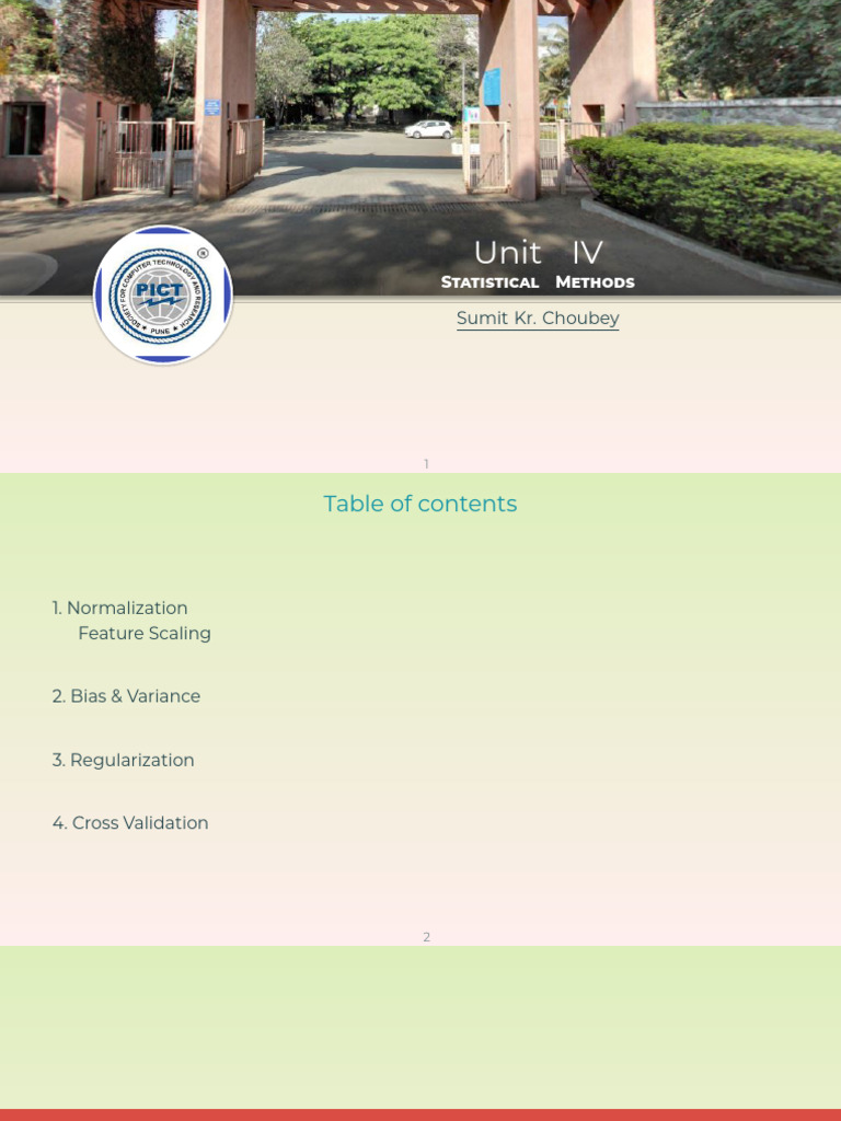 Unit 4 | PDF | Cross Validation (Statistics) | Errors And Residuals