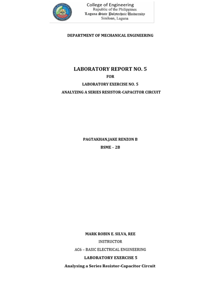 AC6 2B Pagtakhan LR5 Group4 | PDF | Capacitor | Resistor