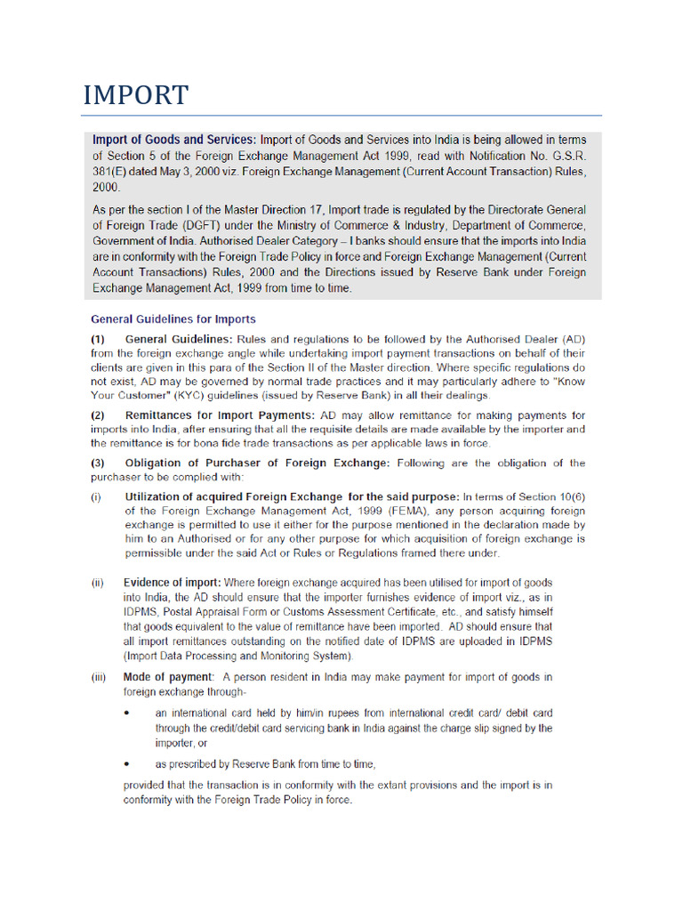FEMA Amendments PDF From ICAI Module | PDF | Business | Law