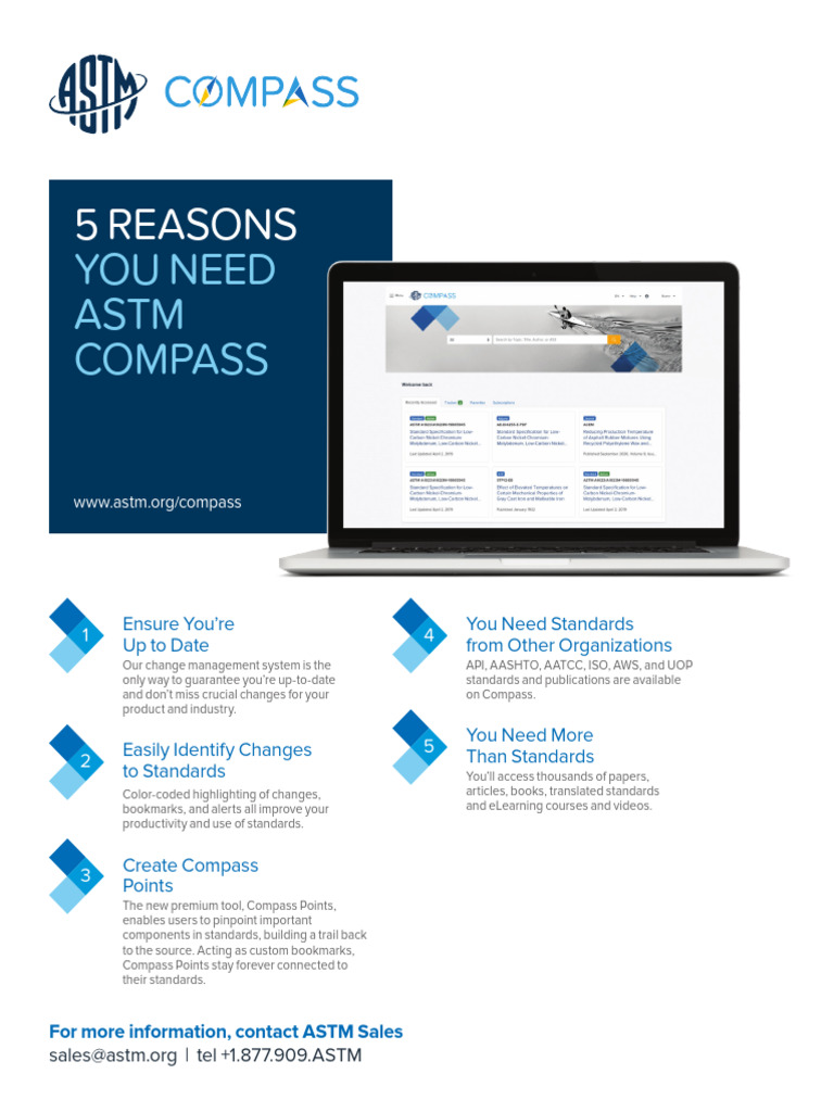 Five Reasons You Need ASTM Compass | PDF