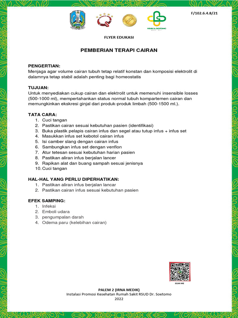 Flyer Edukasi Terapi Cairan | PDF