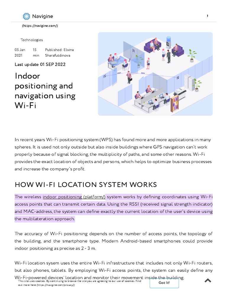Wi-Fi Positioning Systems - How Wireless Positioning System Work | PDF