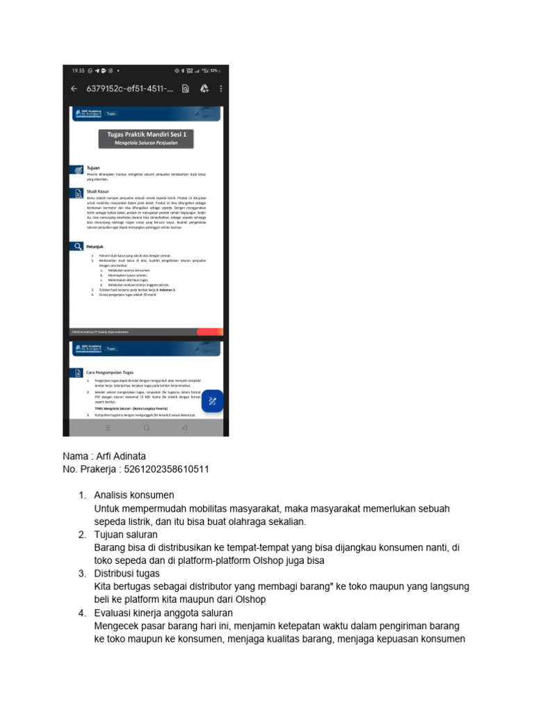TPM1 Mengelola Saluran - Arfi Adinata | PDF