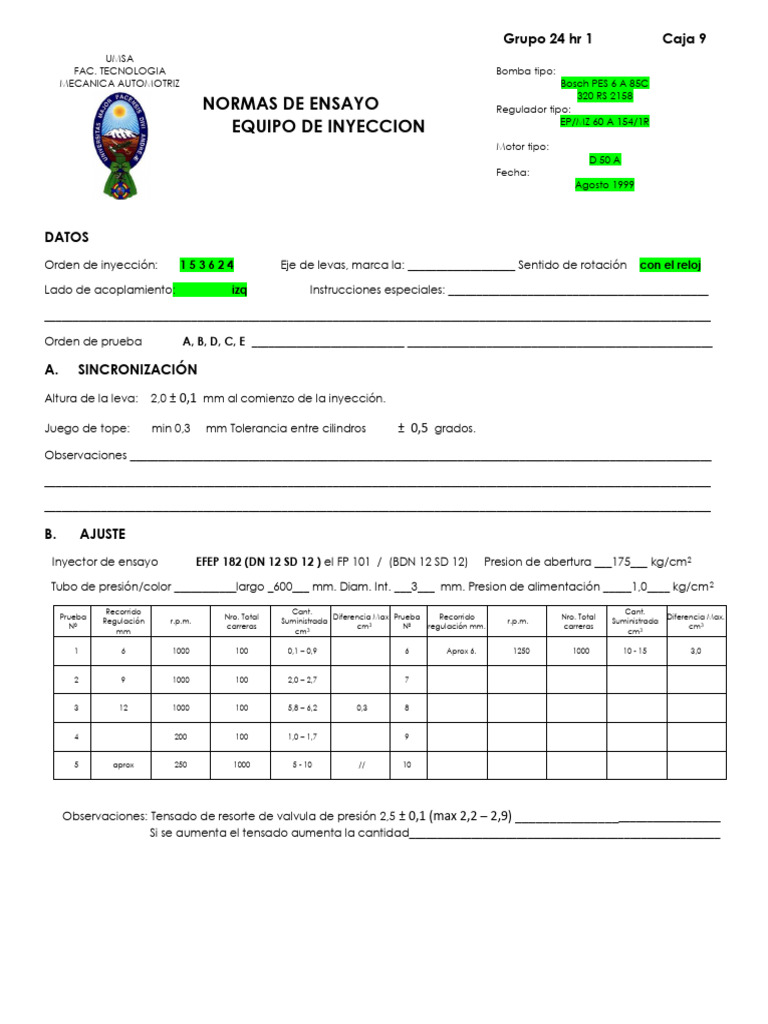 Normas de Ensayo | PDF