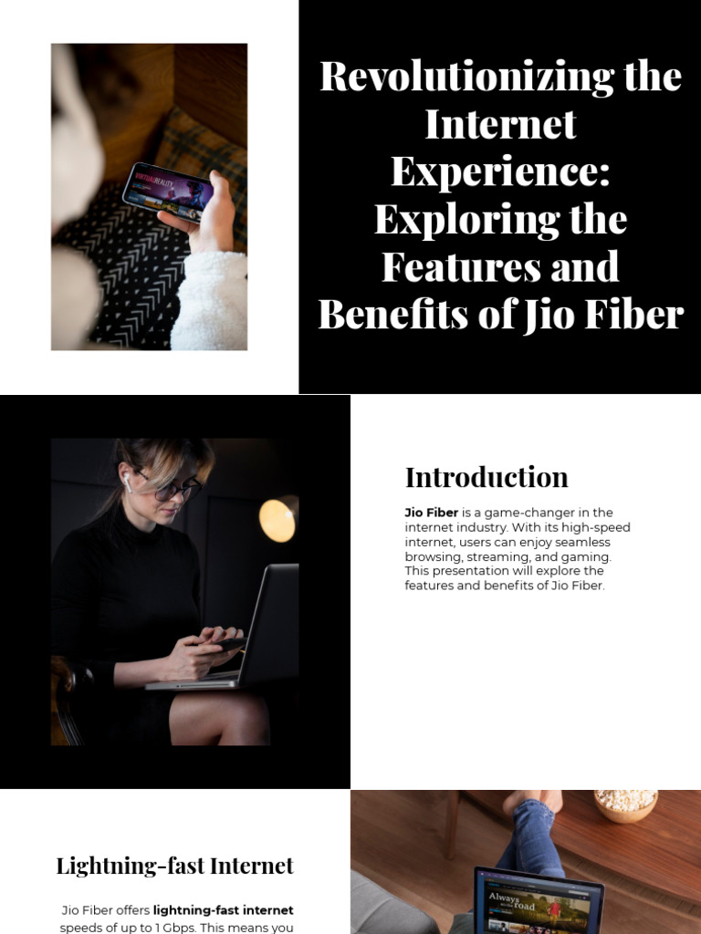 Jio Fiber: Features and Benefits Overview | PDF