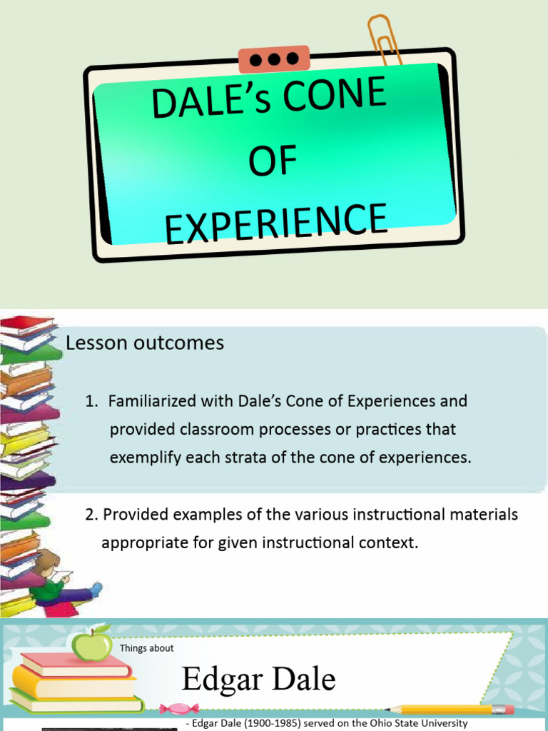 Edgar Dales Cone of Experience | PDF | Experience | Learning