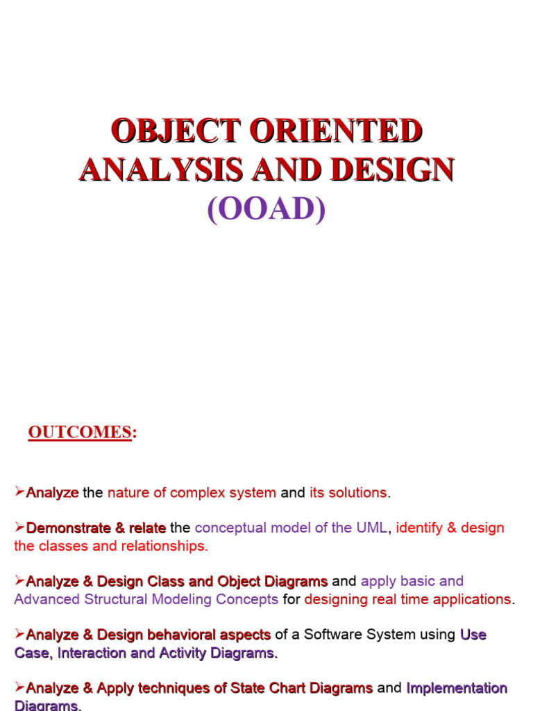 Ooad Unit 1 1 | Download Free PDF | System | Unified Modeling Language