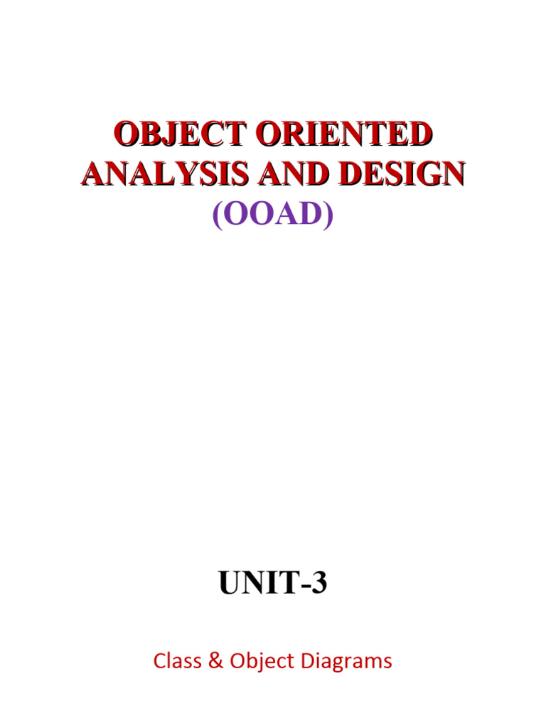 Ooad Unit 3 | PDF Ooad Unit 3 | PDF