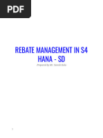 SAP S4HANA SD - Rebate-Processing | PDF | Rebate (Marketing ...