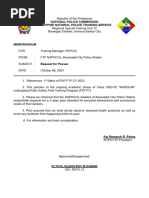 Request for PNP Pass Approval | PDF | Career & Growth