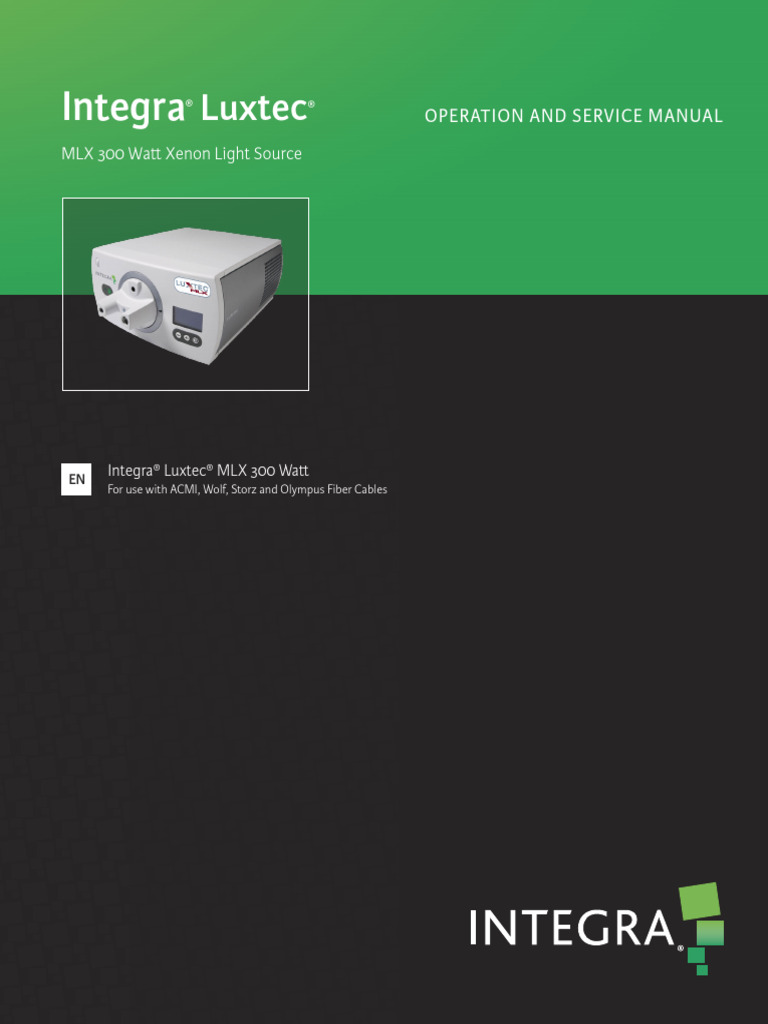 Luxtec MLX 300 | PDF