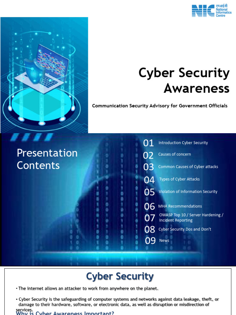 CyberSecurityPPT V3 1 | PDF | Malware | Security