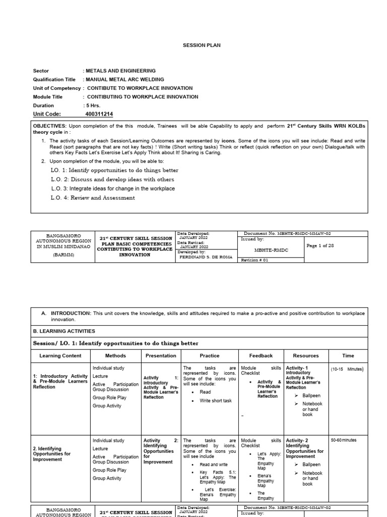 21st Century Skills Module 5 Contributing To Workplace Innovation | PDF