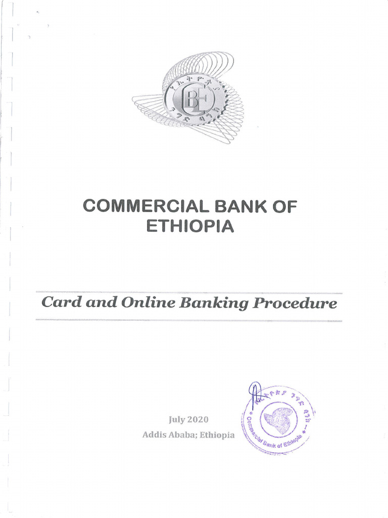Card and Online Banking Procedure | PDF