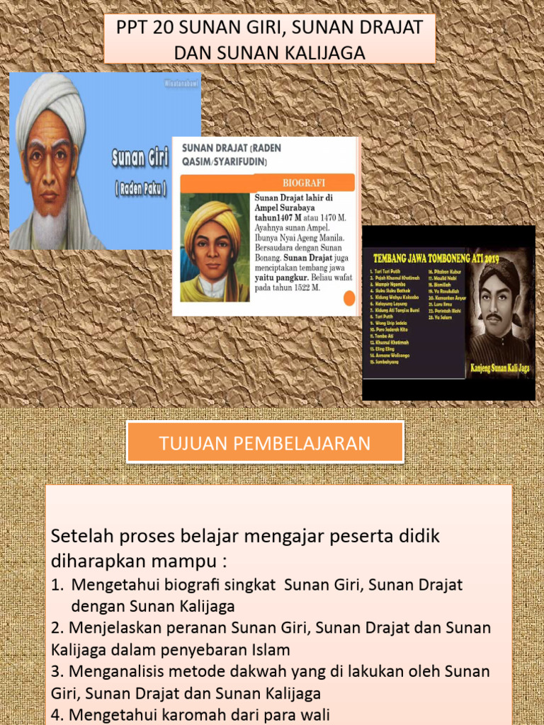 20 Sunan Giri, Drajat Dan Kalijaga | PDF