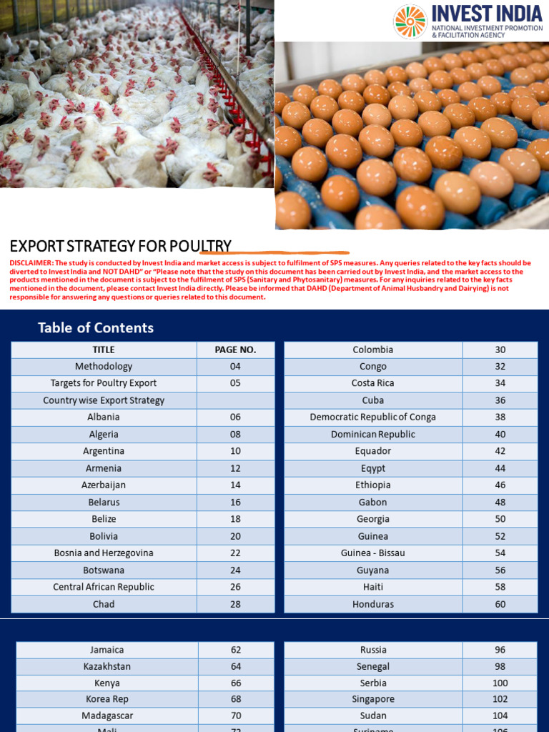 Poultry Export Strategy Guide | PDF