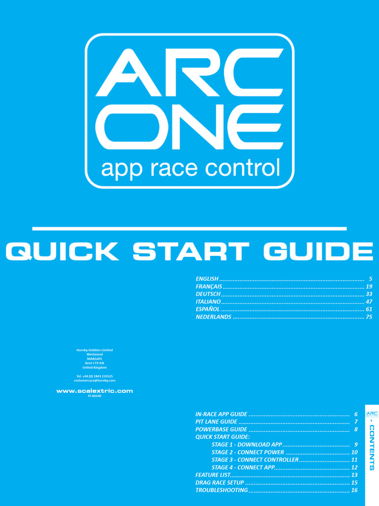 Scalextric ARC One Quick Start Guide | PDF | Auto Racing | World Auto ...