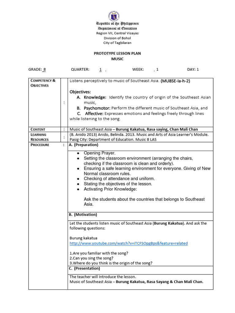 Grade 8 MUSIC-8-Q1 | PDF
