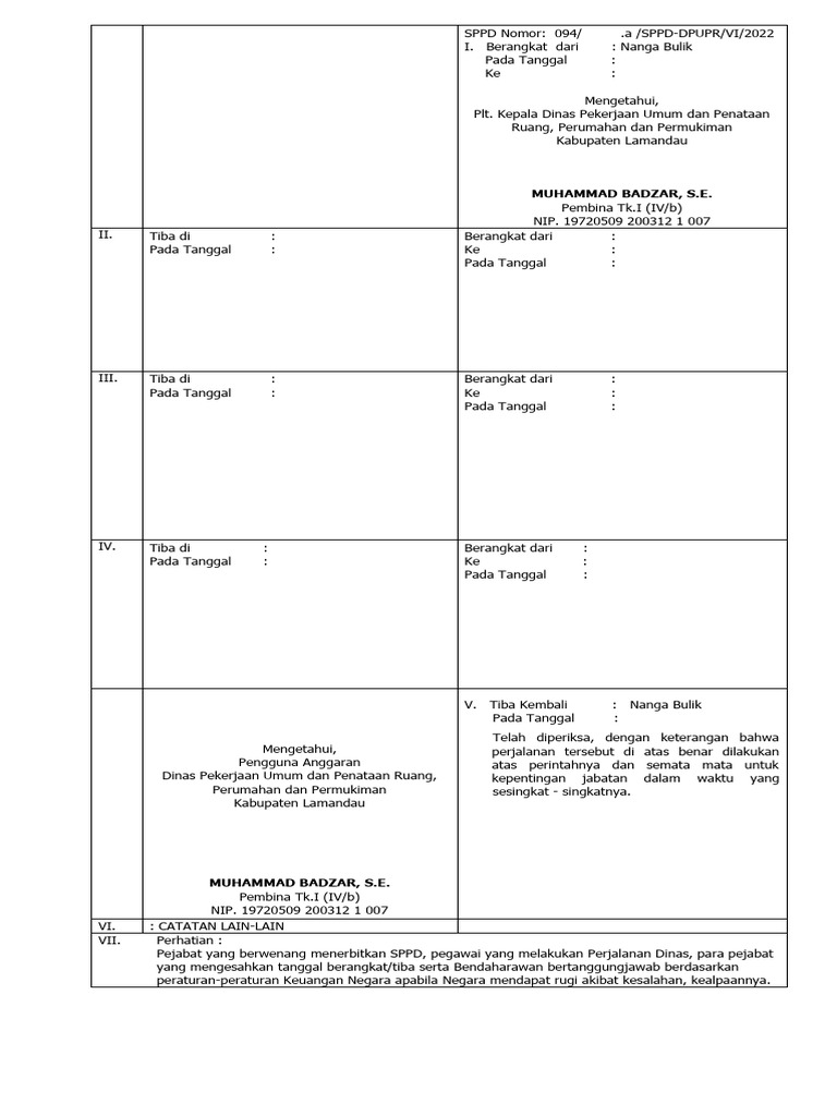 Belakang SPPD - 19 20 9 3 Visum | PDF