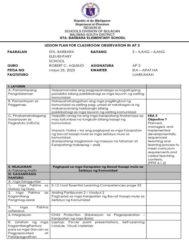 Cot2 Robert Aquino Ap2 May 25 2023 | PDF