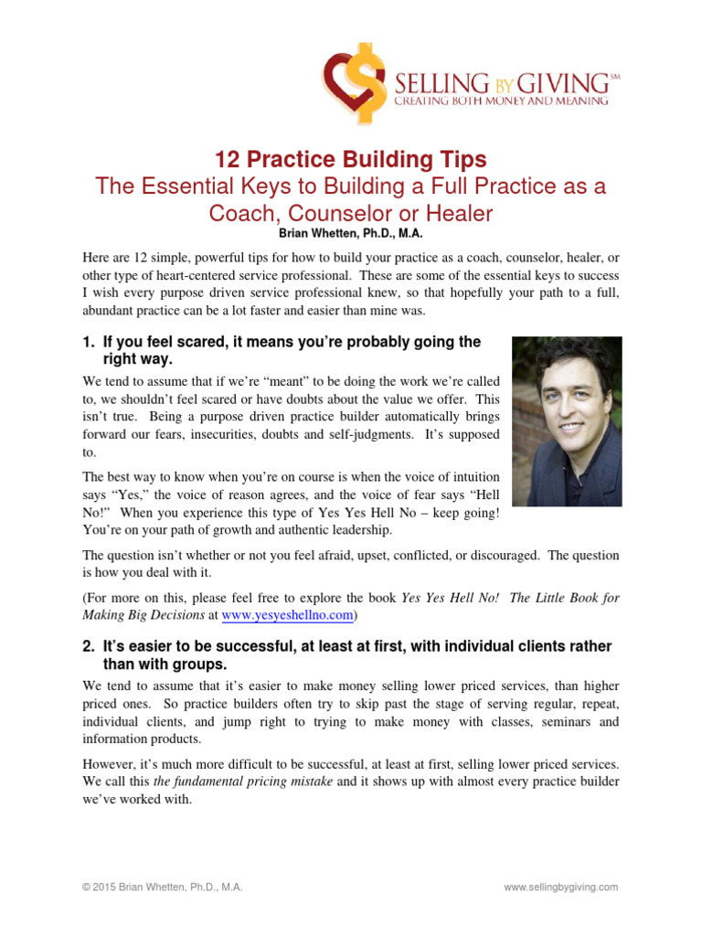 12 Practice Building Tips | PDF