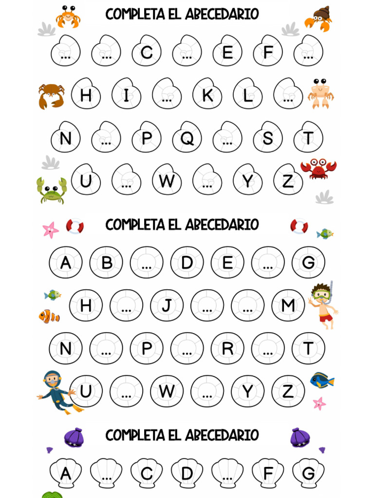 Completar Abecedario | PDF