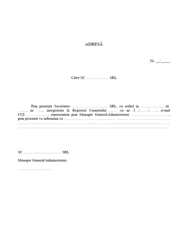 Exemplu de Adresa | PDF