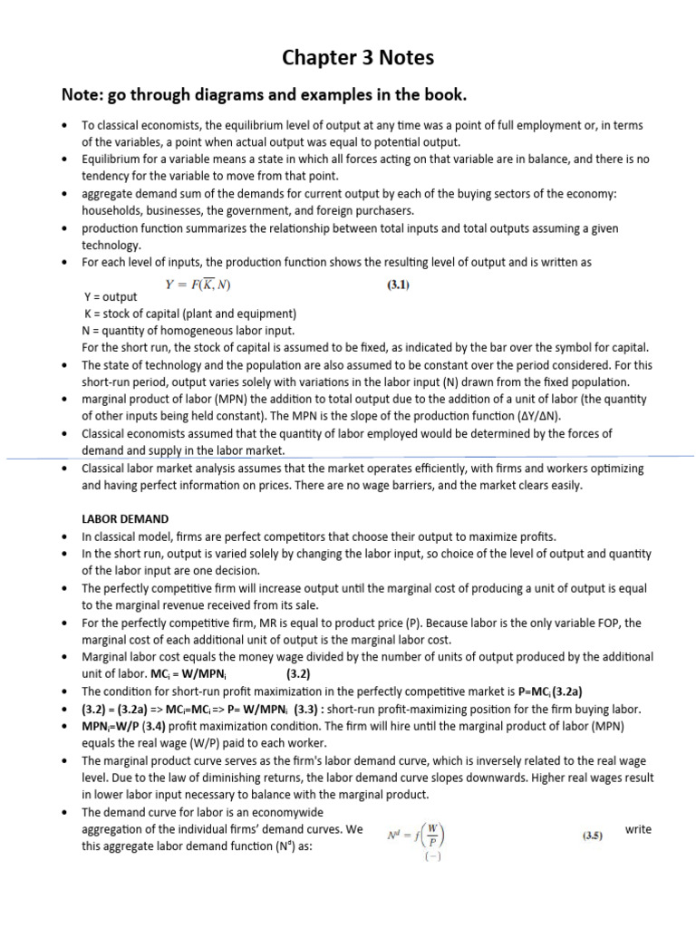 Inter Macro Chap 3 | PDF | Business | Finance & Money Management