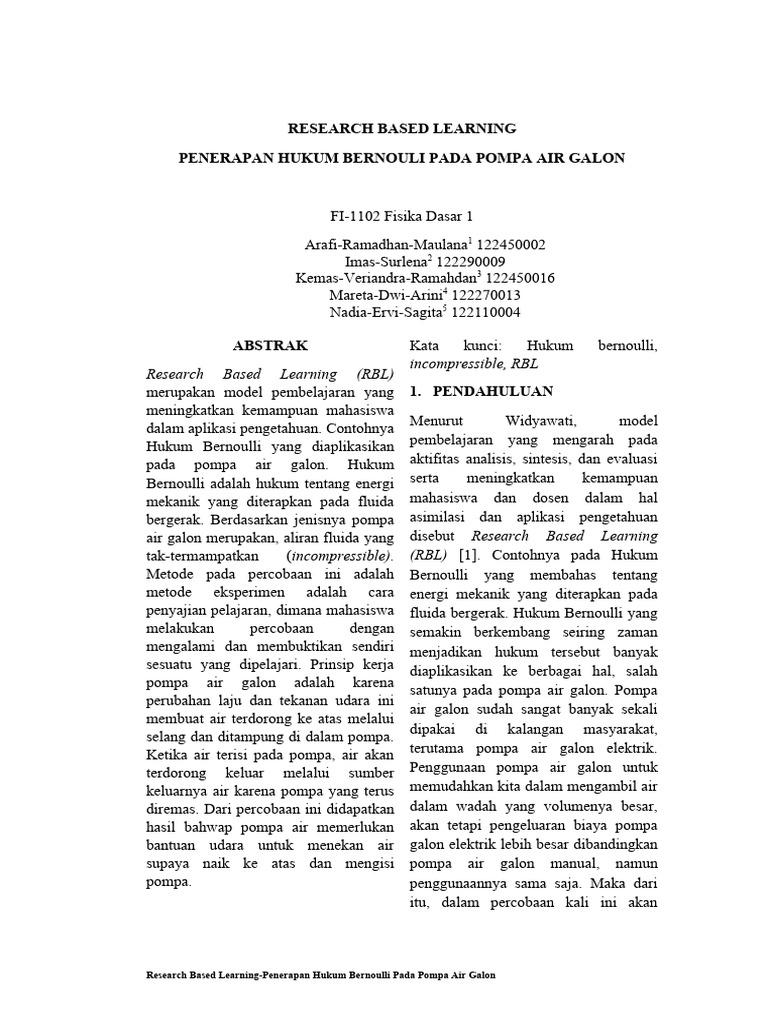 Research Based Learning | PDF