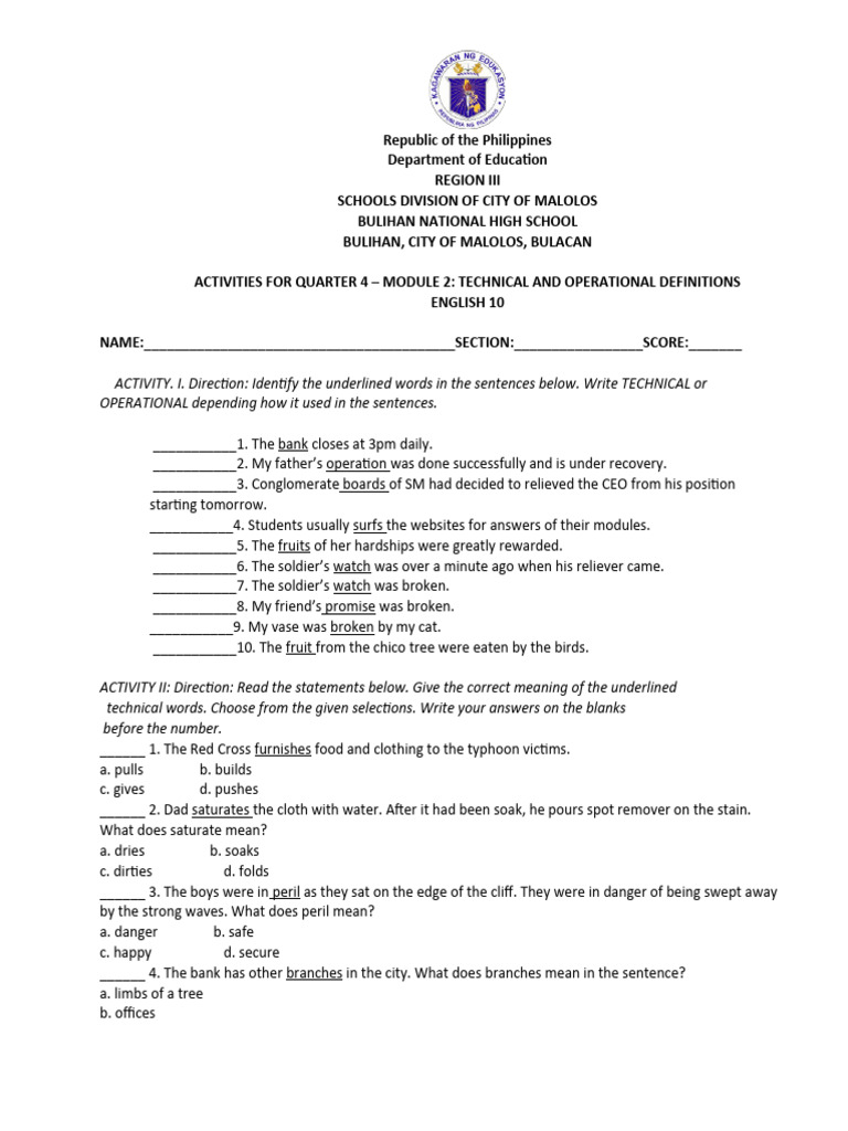 Activity Modular Week 2 | PDF