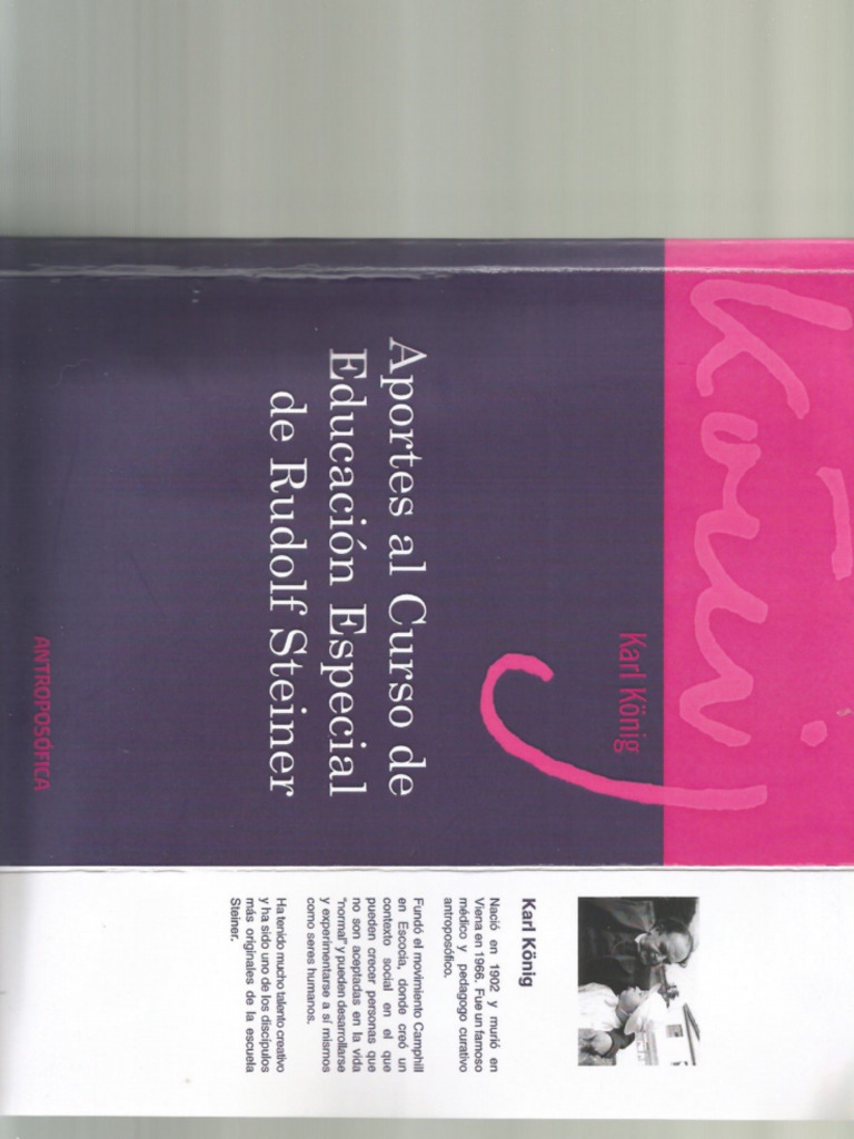 Aportes Al Curso de Educación Especial - Rudolph Steiner | PDF