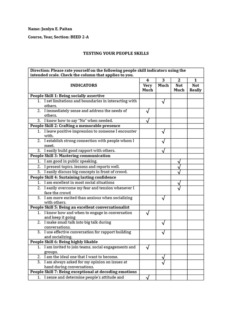 Testing Your People Skills | Download Free PDF | Conversation ...